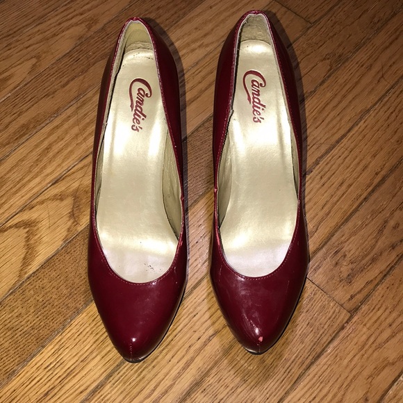 Candie's | Shoes | Candies Cherry Red Heels | Poshmark